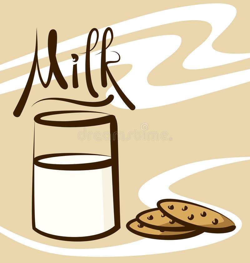Vector Milk stock vector. Illustration of lunch, shape - 53299827