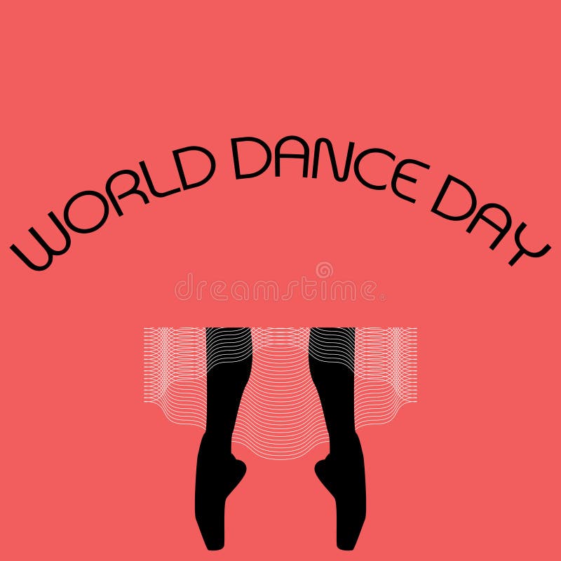 Vector Minimal Concept for World Dance Day Stock Vector - Illustration ...