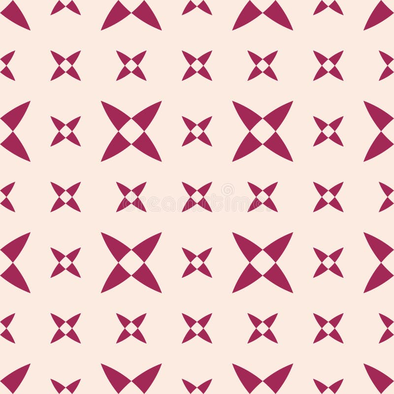 Vector Minimal Geometric Seamless Pattern with Small Crosses, Abstract ...