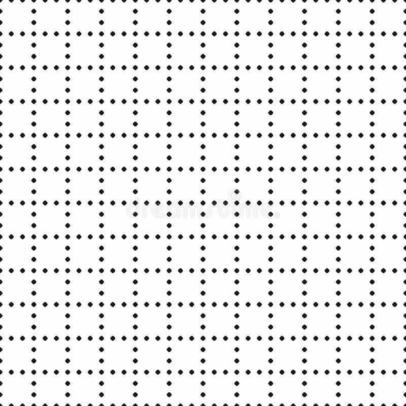 Vector Minimal Monochrome Geometric Seamless Pattern with Dots in ... Vector Minimal Monochrome Geometric Seamless Pattern with Dots in ...