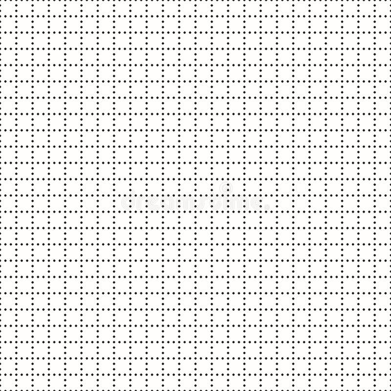 Vector Minimal Monochrome Geometric Seamless Pattern with Dots in ...