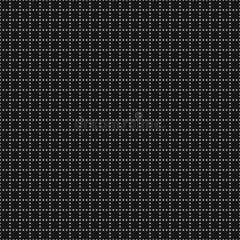 Vector Minimal Monochrome Geometric Seamless Pattern with Dots in ...