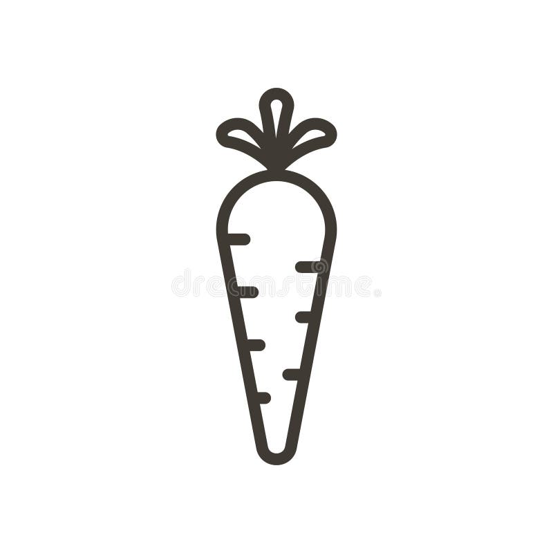 Simple Carrot Vector Illustration Stock Vector - Illustration of carrot ...