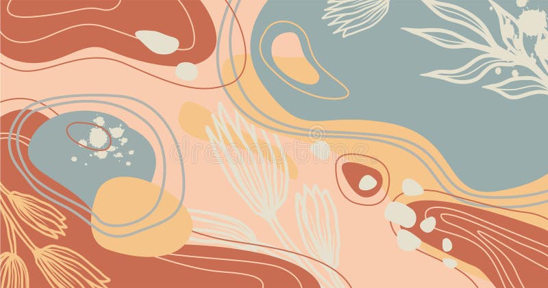 Vector Minimalist Abstract Background Stock Vector - Illustration of ...