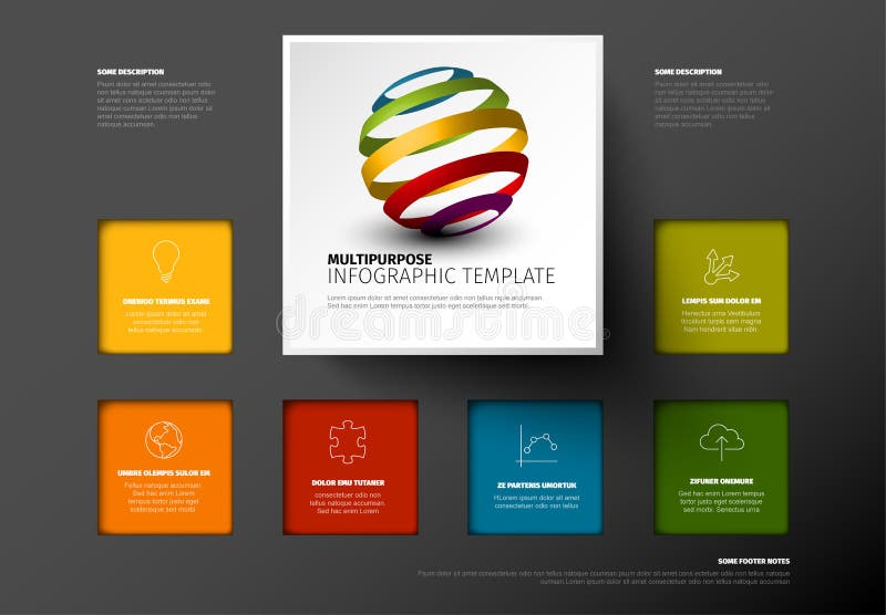 Vector Minimalist Colorful Infographic Template Stock Vector ... Vector Minimalist Colorful Infographic Template Stock Vector ...
