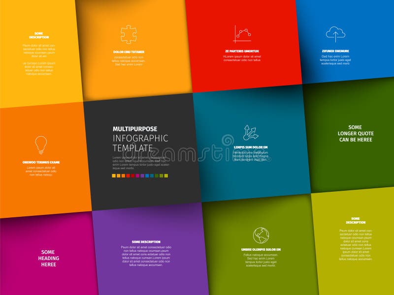 Vector Minimalist Colorful Infographic Template Stock Vector ... Vector Minimalist Colorful Infographic Template Stock Vector ...