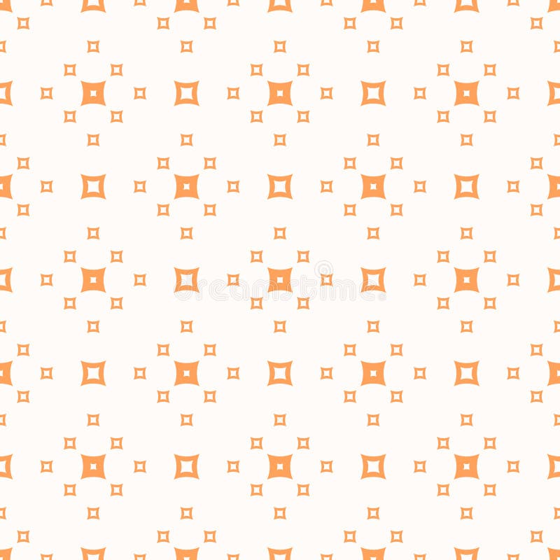 Vector Minimalist Geometric Seamless Pattern with Small Orange Squares ...