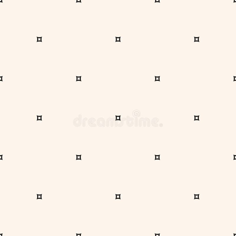 Vector Minimalist Seamless Pattern. Subtle Black and White Geometric ...