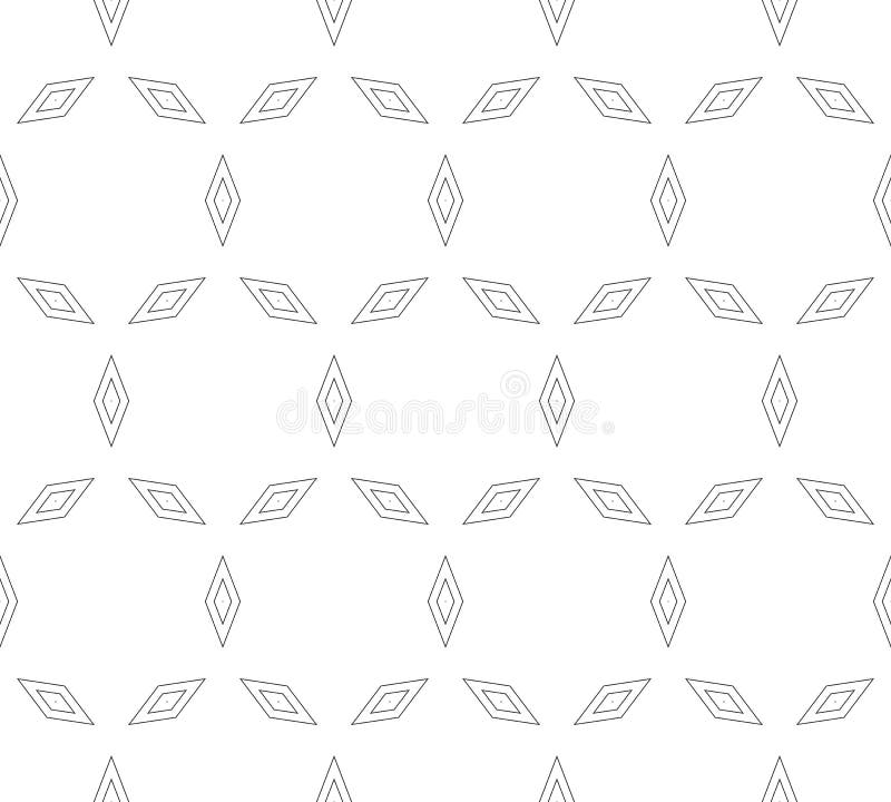 Vector Minimalist Monochrome Seamless Pattern with Small Curved S ...