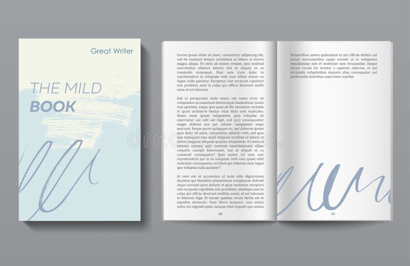 Book design template stock vector. Illustration of print - 115292124