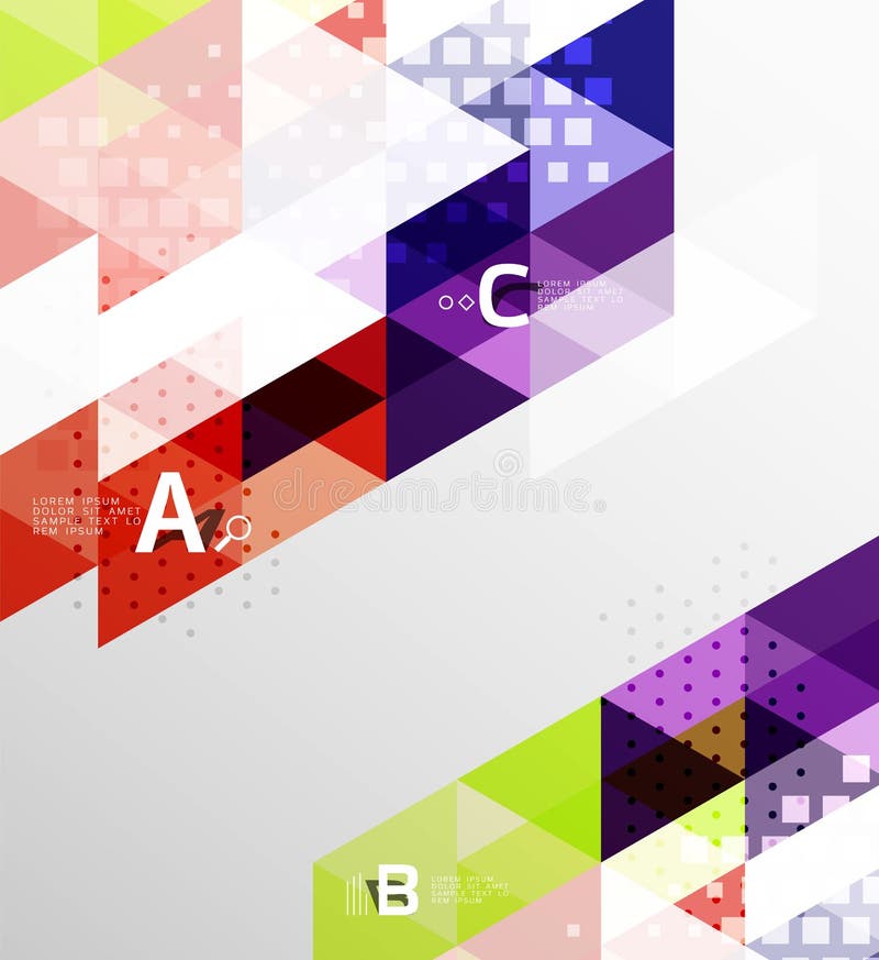 Vector Minimalistic Triangle Design Stock Vector - Illustration of ...