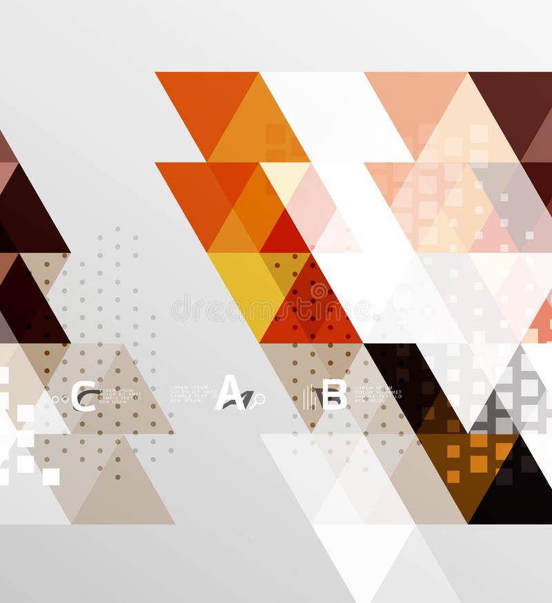 Vector Minimalistic Triangle Design Stock Vector - Illustration of ...