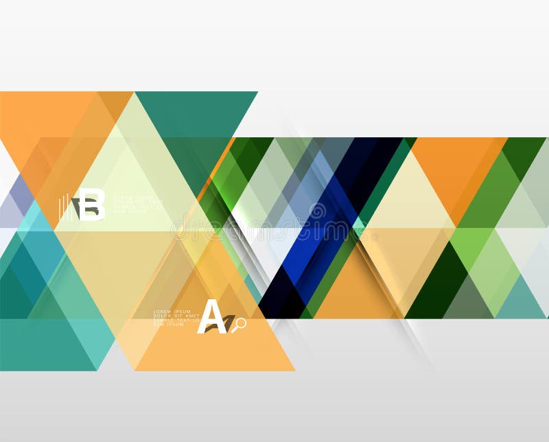 Vector Minimalistic Triangle Design Stock Vector - Illustration of ...