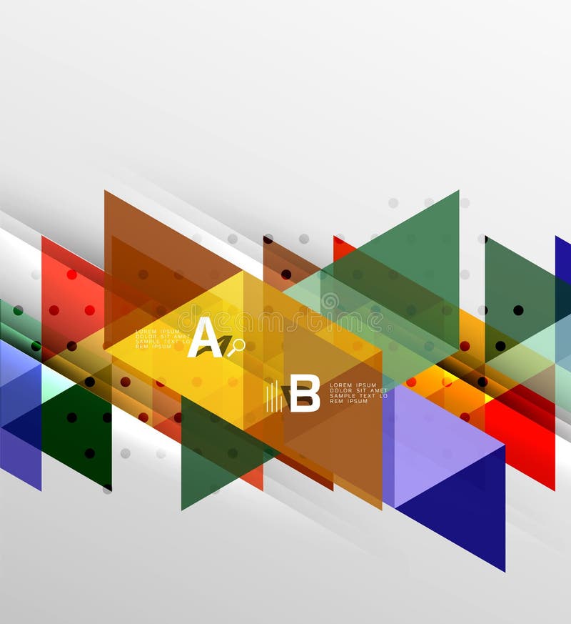 Vector Minimalistic Triangle Design Stock Vector - Illustration of ...