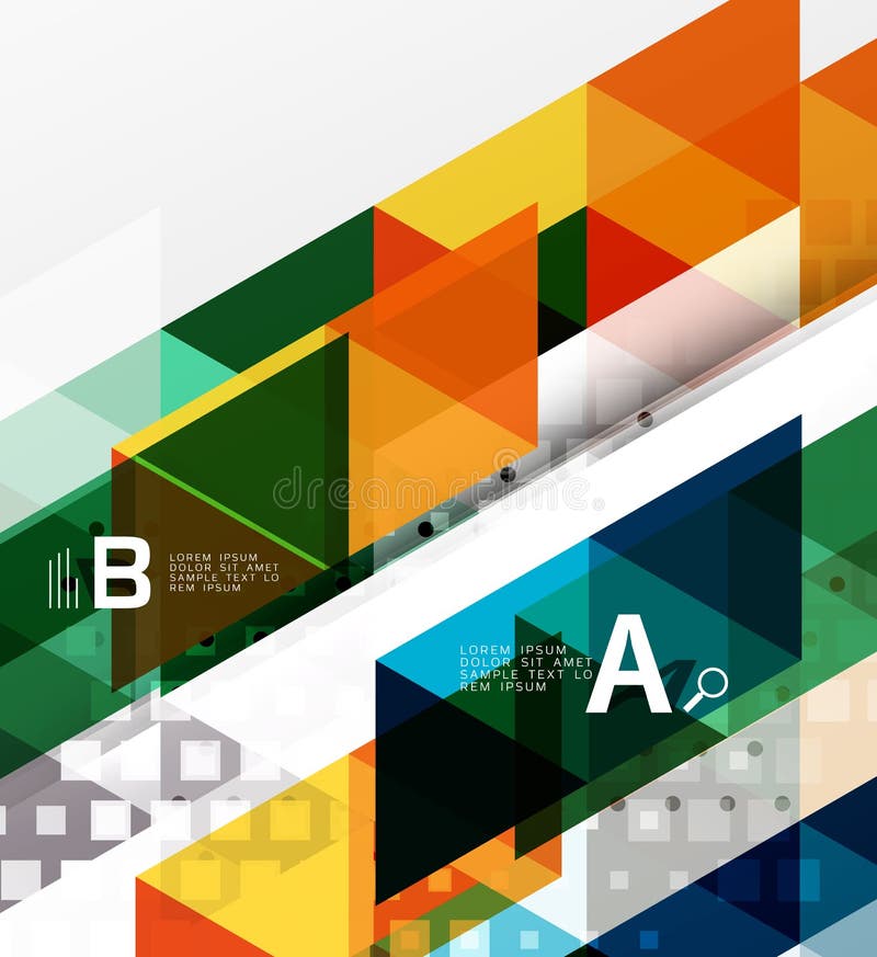 Vector Minimalistic Triangle Design Stock Vector - Illustration of ...