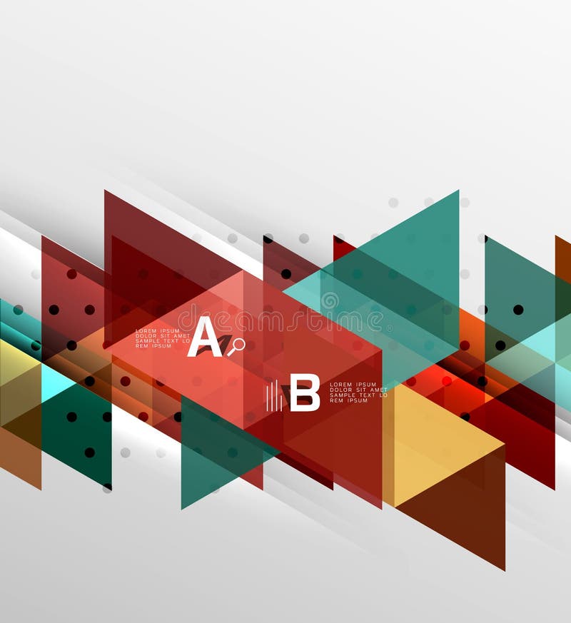Vector Minimalistic Triangle Design Stock Illustration - Illustration ...
