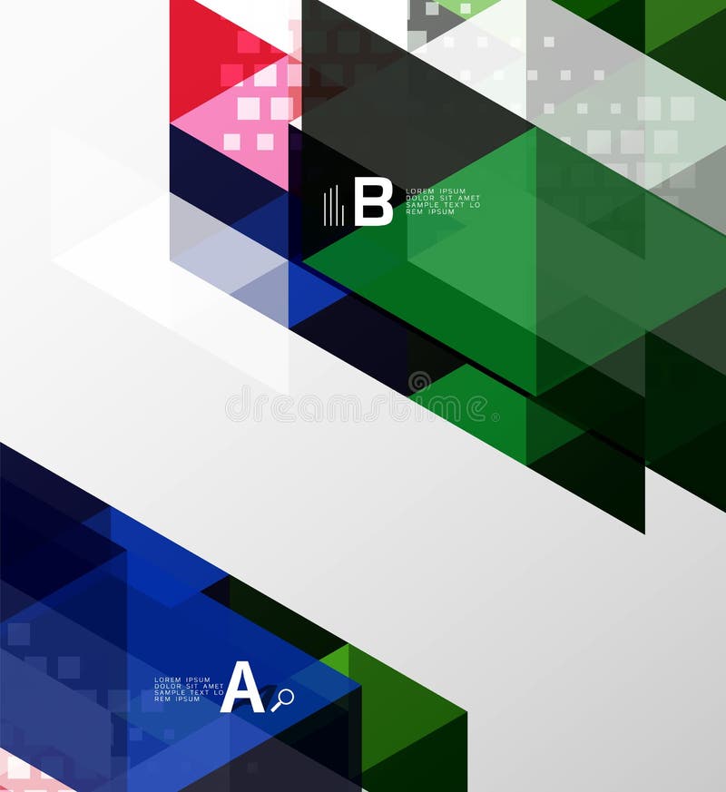 Vector Minimalistic Triangle Design Stock Illustration - Illustration ...