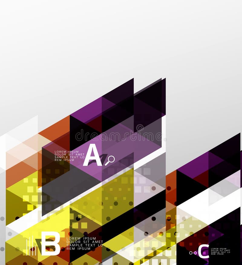 Vector Minimalistic Triangle Design Stock Illustration - Illustration ...