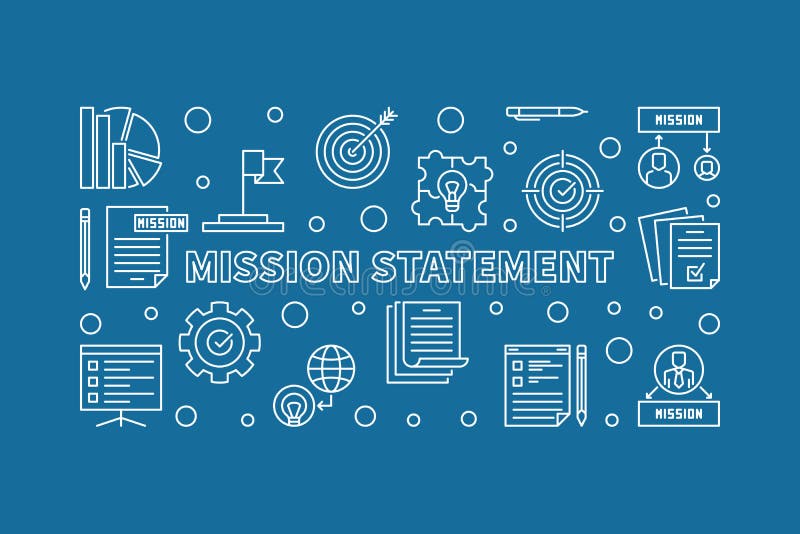 Vector Mission Statement Round Red Outline Illustration Stock Vector ...