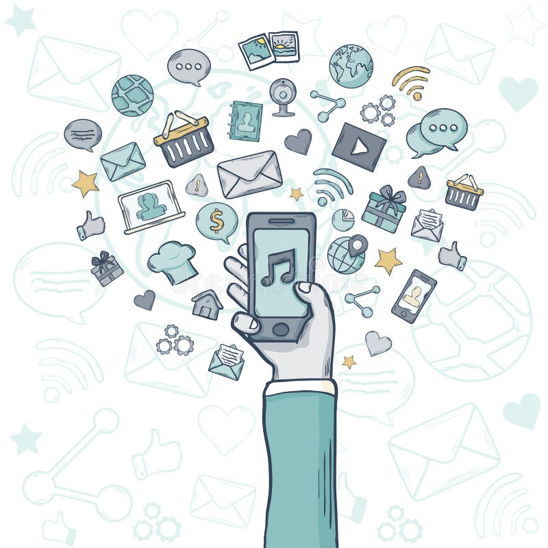 Vector mobile apps stock vector. Illustration of mobile - 68523817