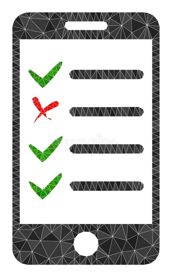 Vector Mobile Check List Flat Icon Symbol Stock Vector - Illustration ...
