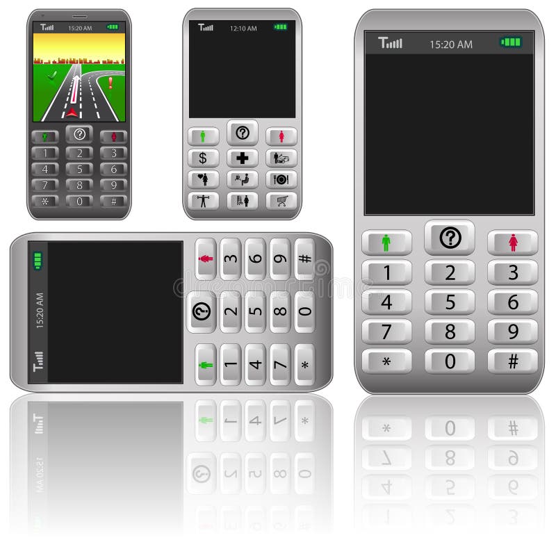 Vector Mobile Phones,original Design Stock Vector - Illustration of ...