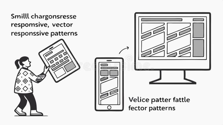 Mobile UI Vector Pattern, Interface Background Design Vector Design Generative AI Stock Vector ...