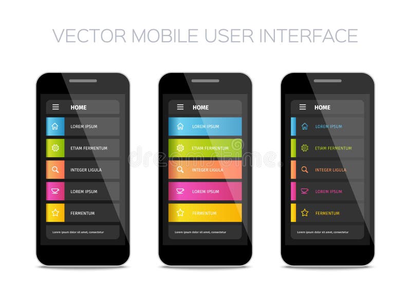 Mobile Interface Layout Stock Illustrations – 65,591 Mobile Interface ...