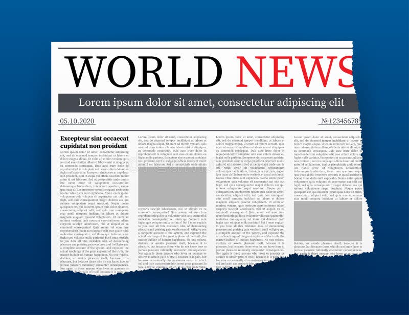 Newspaper Clipping Template