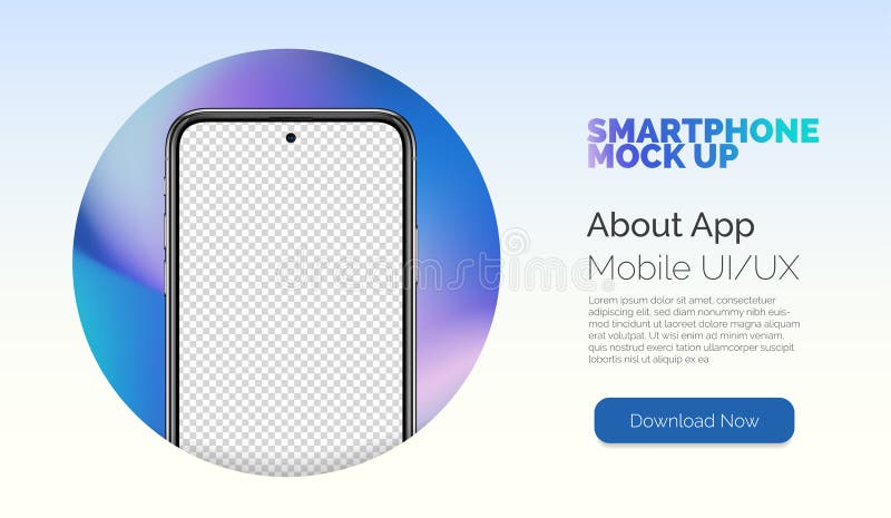 Vector Mockup Smart Phone for Visual Ui App Demonstration. Cell Phone ...