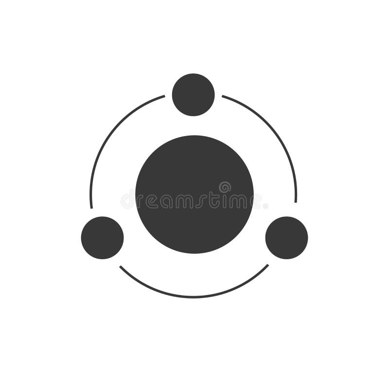 Vector Model of Atom, Molecule Structure. Scientific or Physics Concept ...