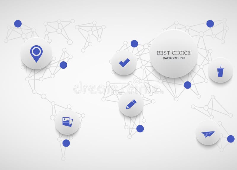 Network Infographic Black Template for Presentation Stock Vector ...