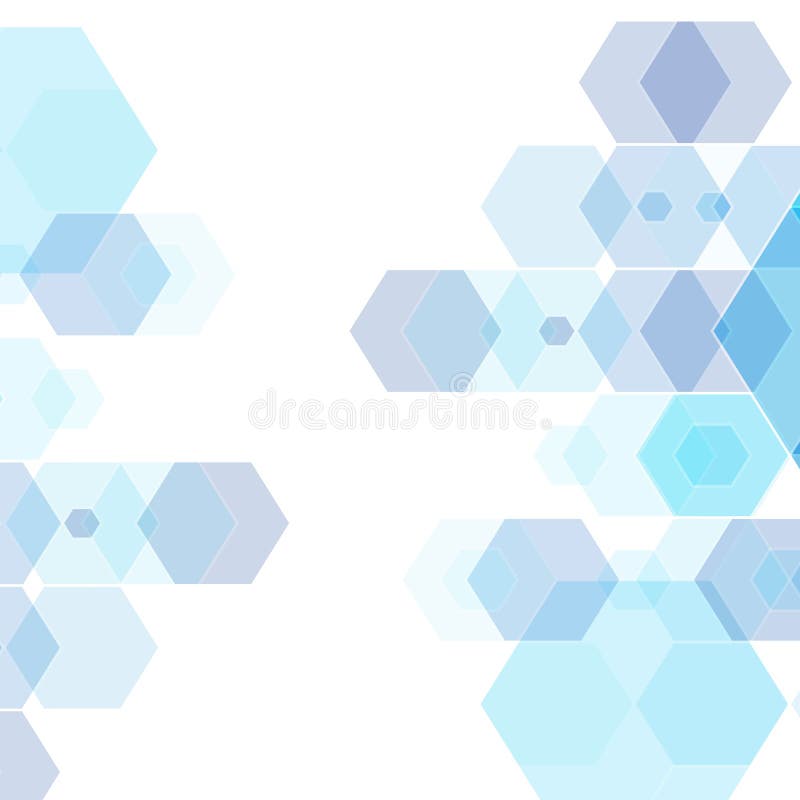 Vector Modern Abstract Design Blue Hexagon. Background Hexagon Element ...