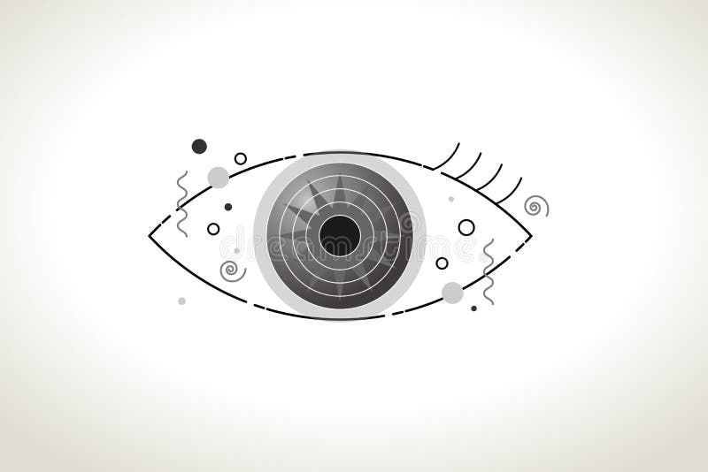 Vector of Modern Abstract Eye Background Stock Vector - Illustration of ...