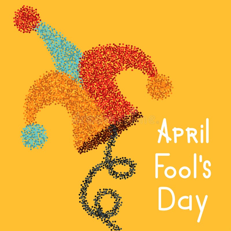 Vector Modern April Fools Day. Stock Vector - Illustration of happy ...