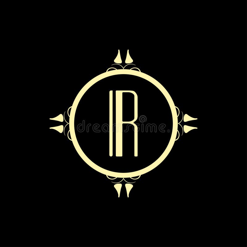 Art Deco modern monogram stock vector. Illustration of letter - 145820824