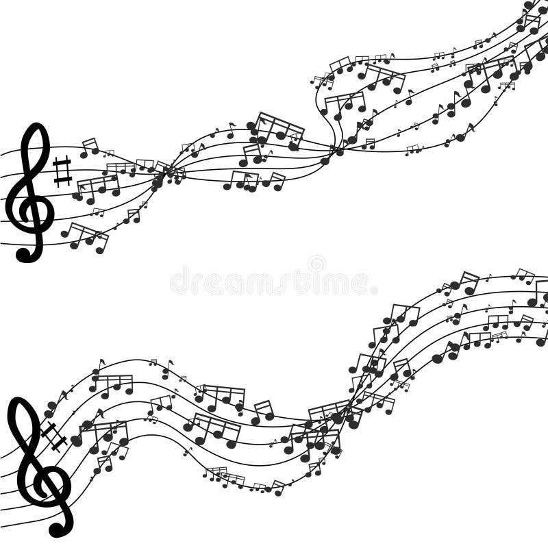 Vector Modern Black Music Background Design Stock Vector - Illustration ...