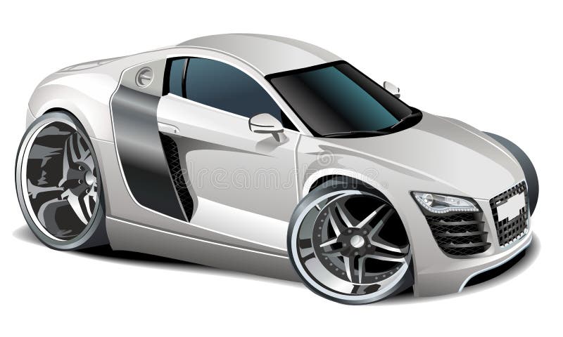 Vector modern cartoon car stock vector. Illustration of edge - 17251958