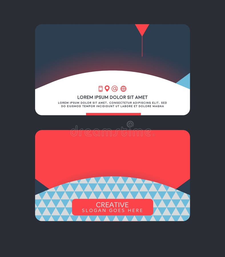 Vector Modern Clean Business Card. Stock Vector - Illustration of clean ...