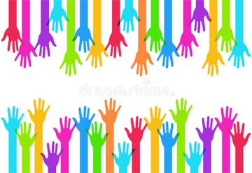 Colorful Hands Border Stock Illustrations – 550 Colorful Hands Border ...