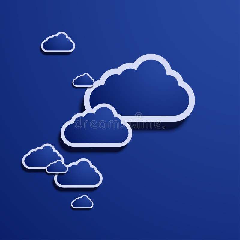 Computer Cloud Icon or Logo in Modern Line Style. Stock Vector ...