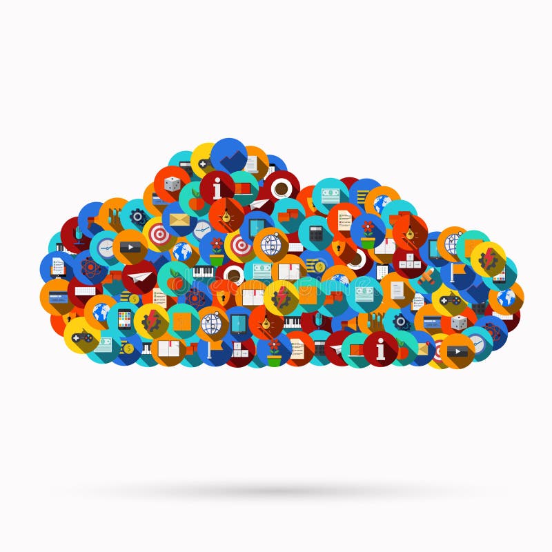 Vector Cloud Design Element Stock Illustration - Illustration of ...