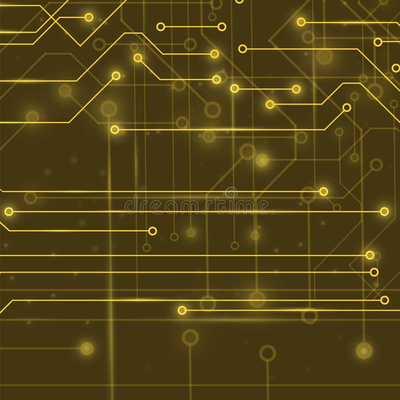 Modern Computer Technology Background. Stock Vector - Illustration of ...