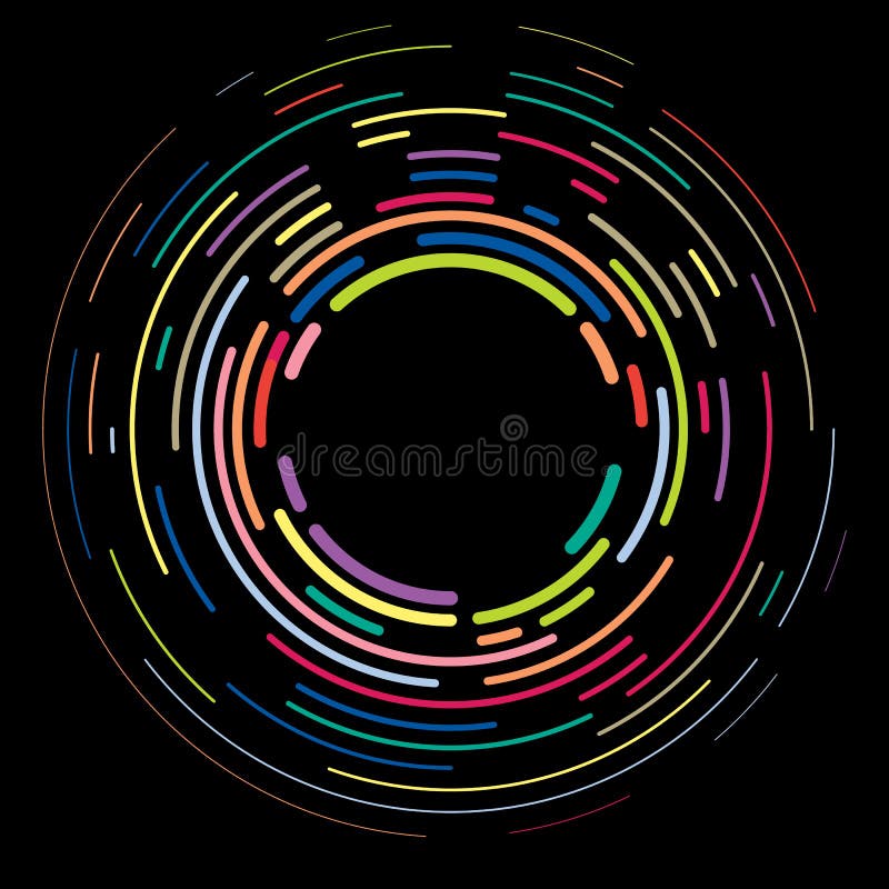 Vector Modern Creative Backdrop of Vivid Multi Colored Curved Elements ...