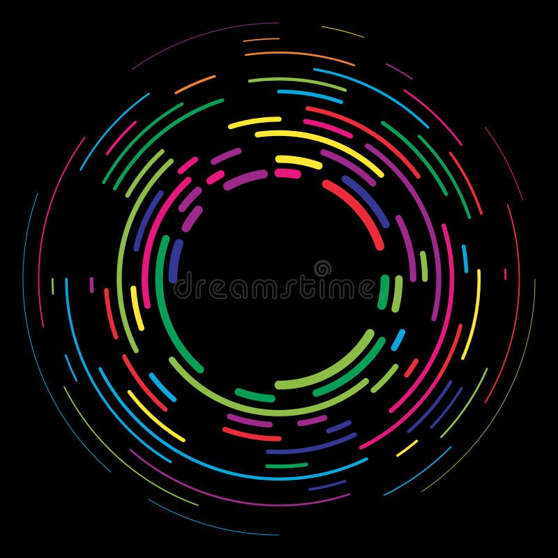 Vector Modern Creative Backdrop of Vivid Multi Colored Curved Elements ...