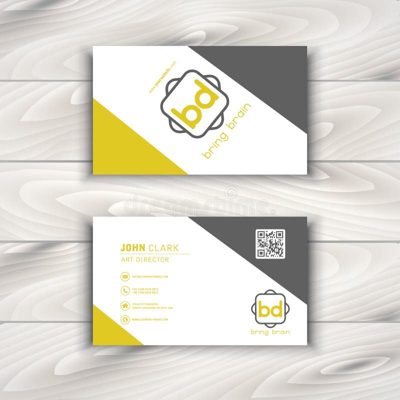 Vector Modern Creative and Clean Business Card Template Editorial Stock ...