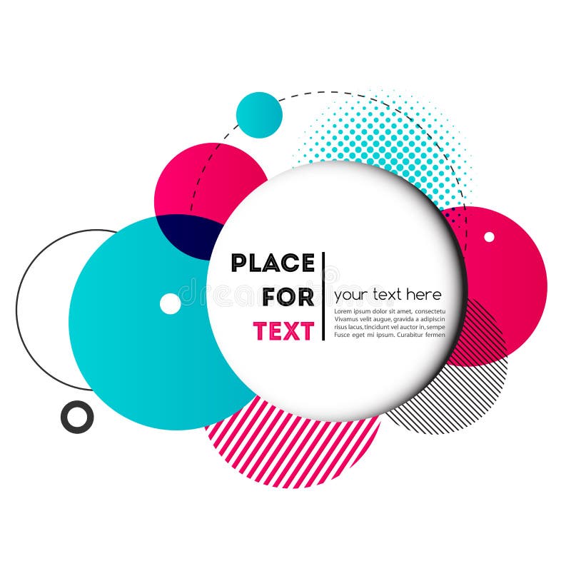 Vector Modern Design Circle Template Stock Vector - Illustration of ...