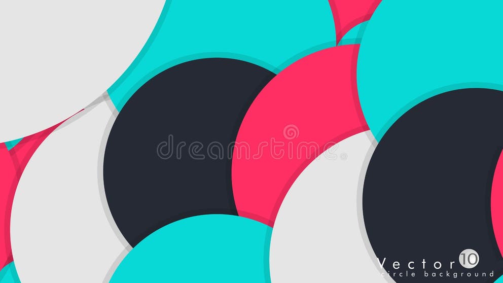 Simple and Colorful Circles Background , Design Vector Stock Vector ...