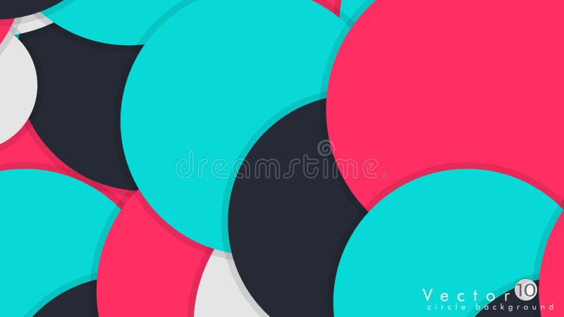 Simple and Colorful Circles Background , Design Vector Stock Vector ...