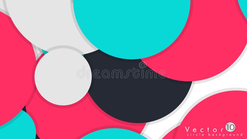 Simple and Colorful Circles Background , Design Vector Stock Vector ...